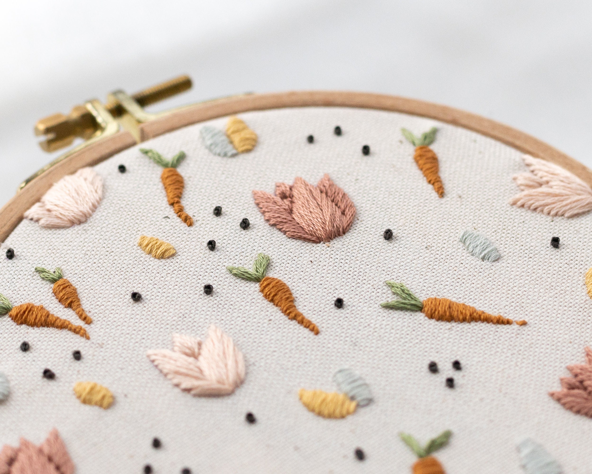 Easter Minis Hand Embroidery Pattern • Floral Pattern With Instructions ...