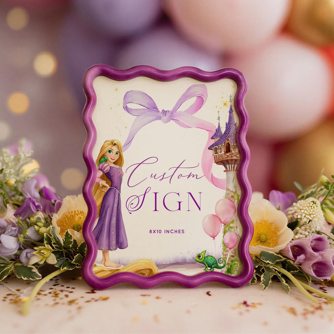 Tangled Rapunzel Birthday Invitation: Princess Party Editable Digital ...