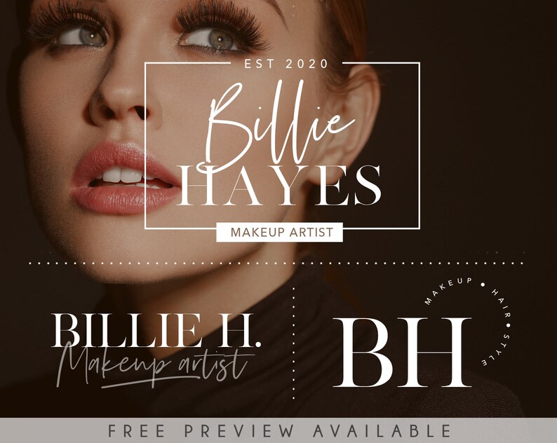 Makeup Logo Design Beauty Logo Watermark Fashion Logo - Etsy