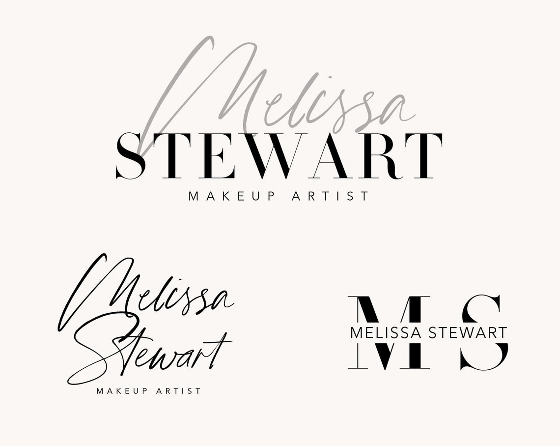 Makeup Logo Design Beauty Logo Watermark Fashion Logo | Etsy