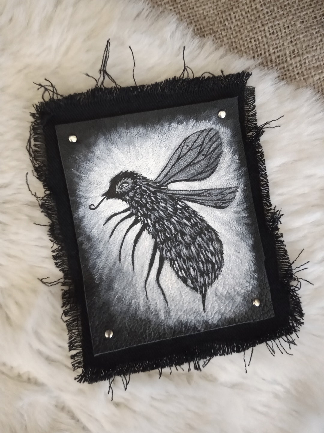 Weird BEE Patch, Creepy Cute, Jacket Bag Shirt Vest, Spooky Cute ...