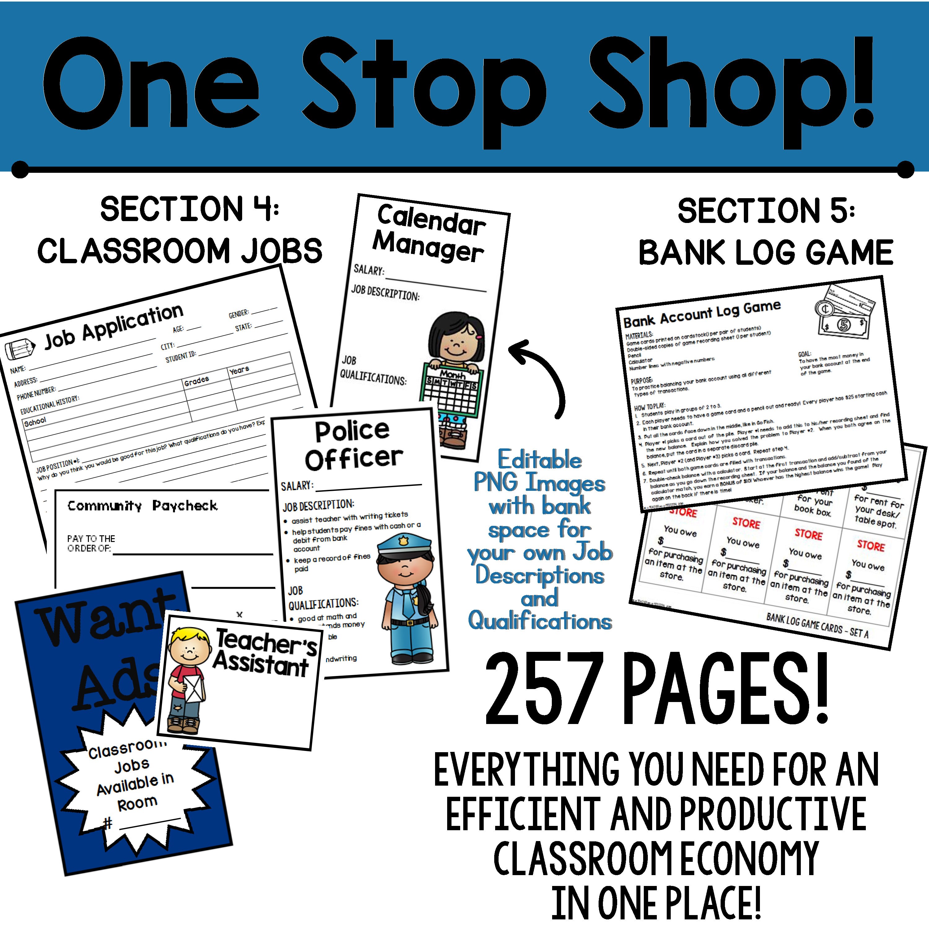 Classroom Economy Super Bundle | Printable PDF | Customizable | an ...