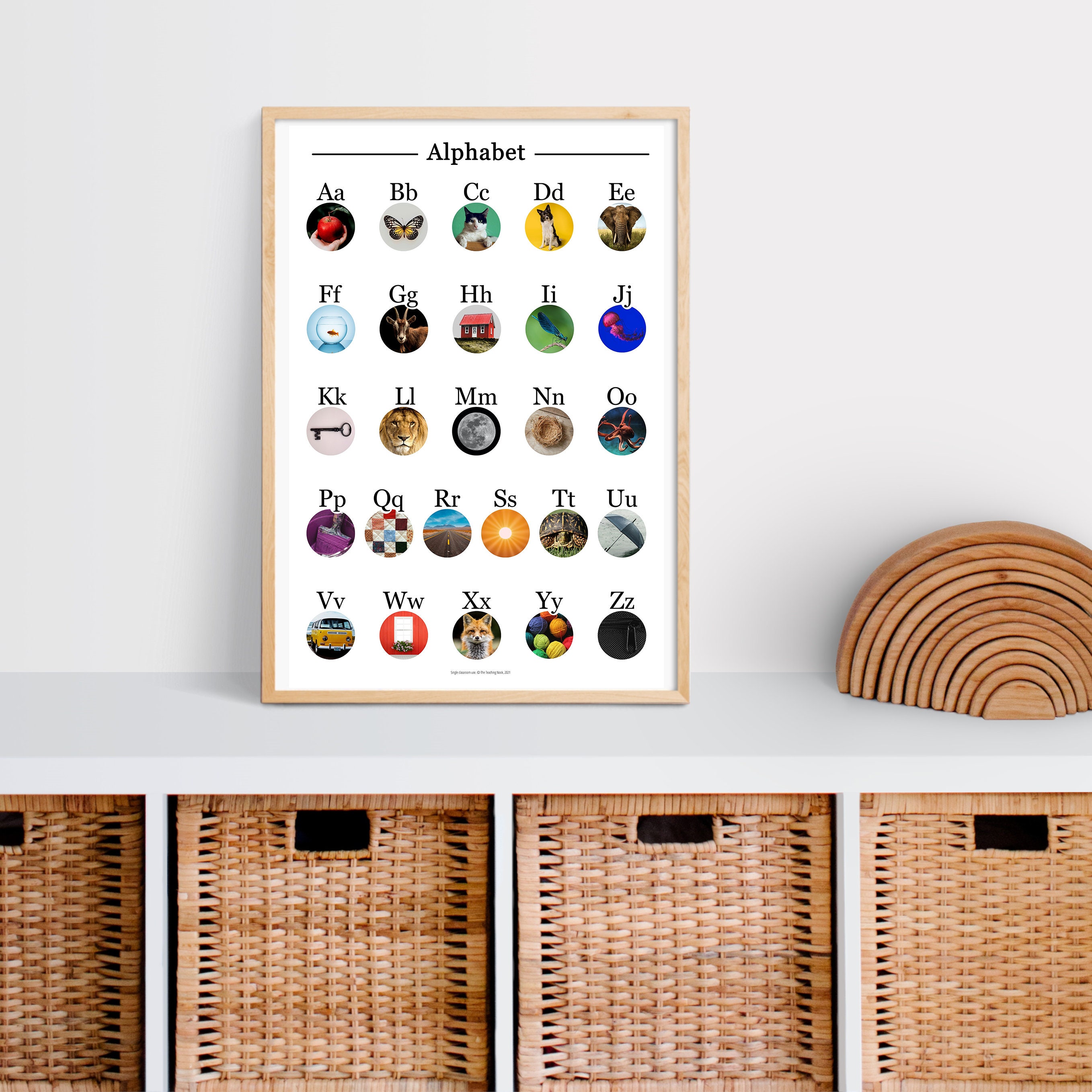 Alphabet Poster ABC Montessori Poster Homeschool & - Etsy