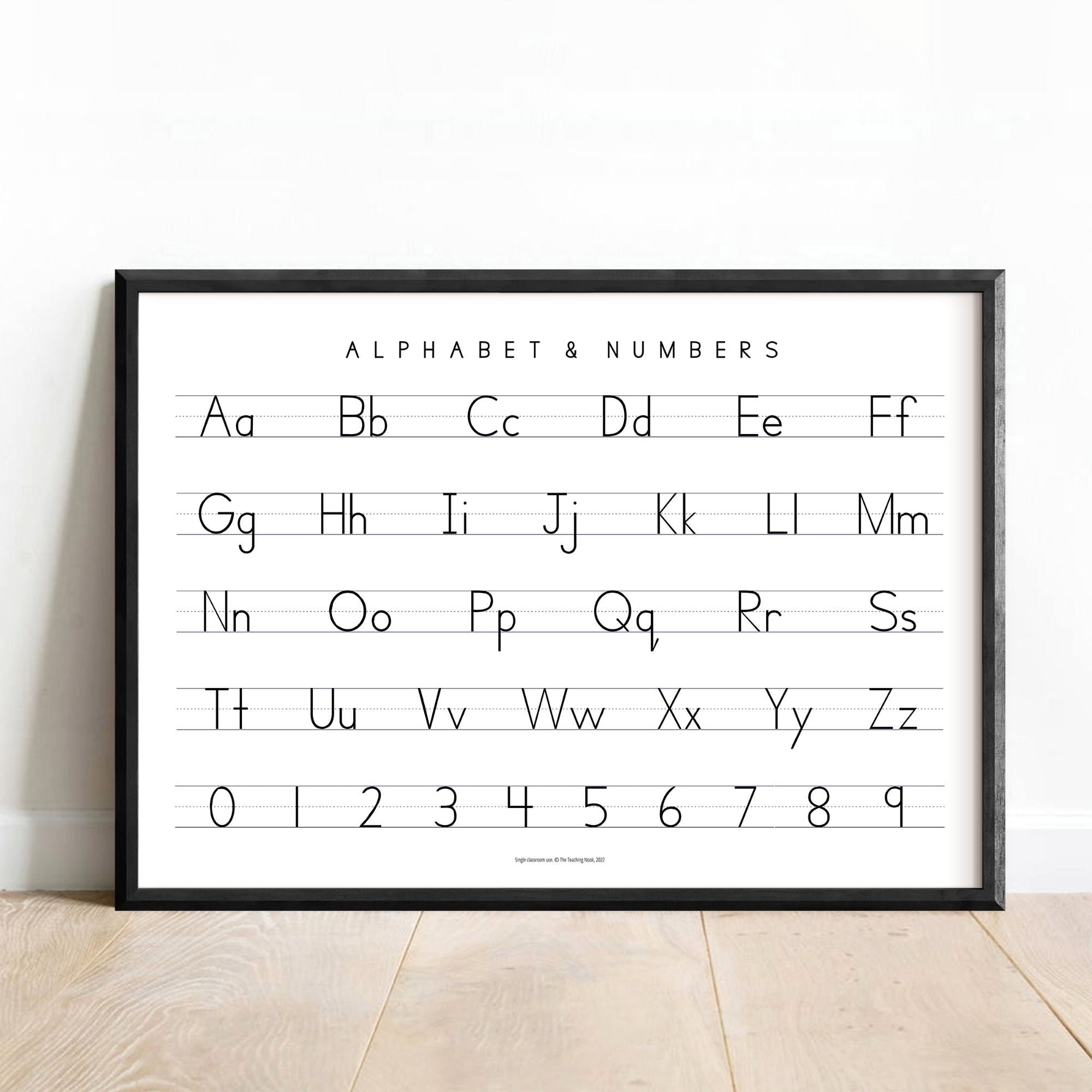 Handwriting Alphabet Print
