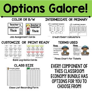 Classroom Economy Super Bundle | Printable PDF | Customizable | an ...