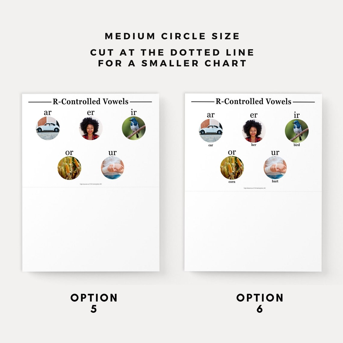 Montessori R-controlled Vowels Phonics Chart level 2 Phonics Poster ...