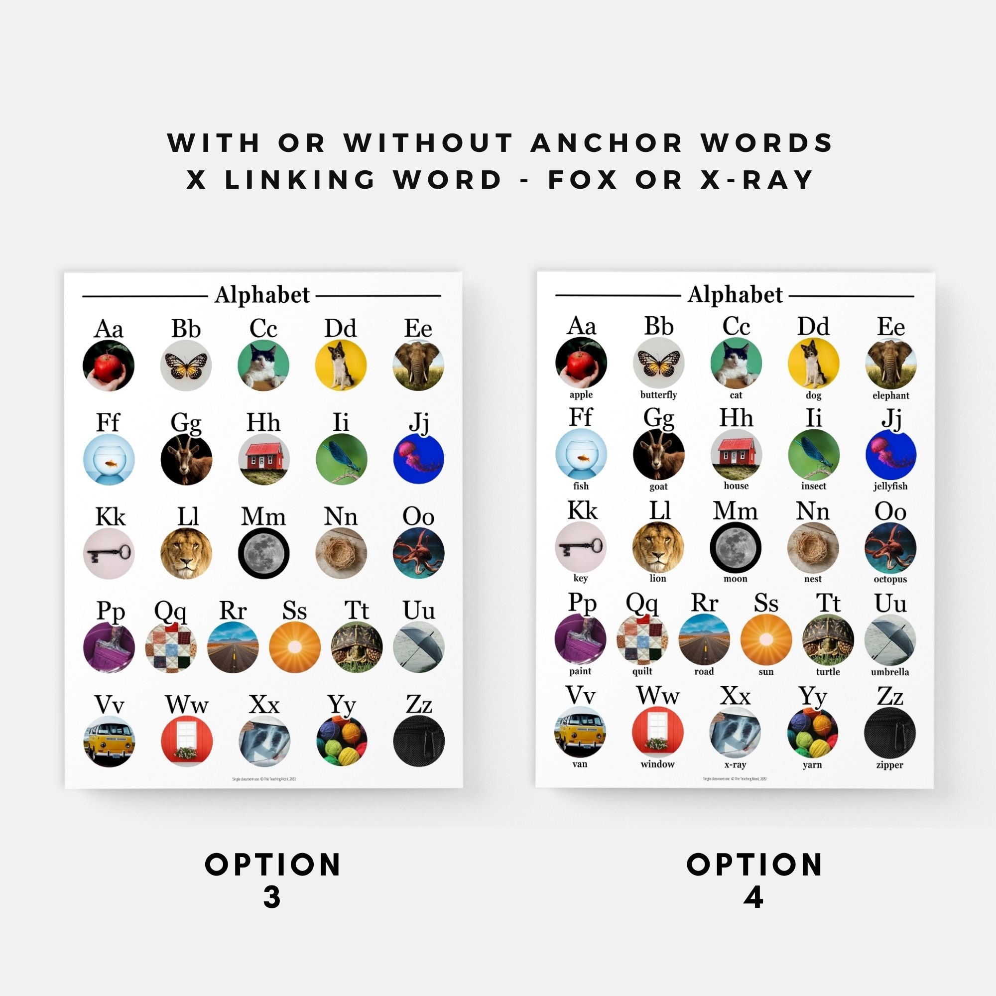 Alphabet Chart Bookface | Montessori Phonics Poster | Educational ...