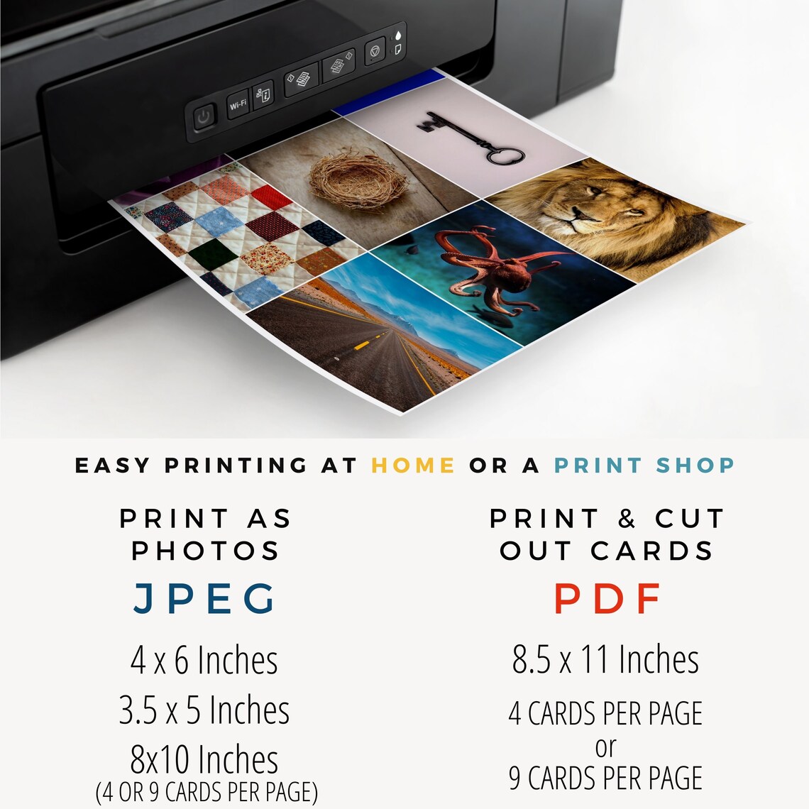 Manuscript Alphabet Photo Flashcards Printable ABC Letter | Etsy