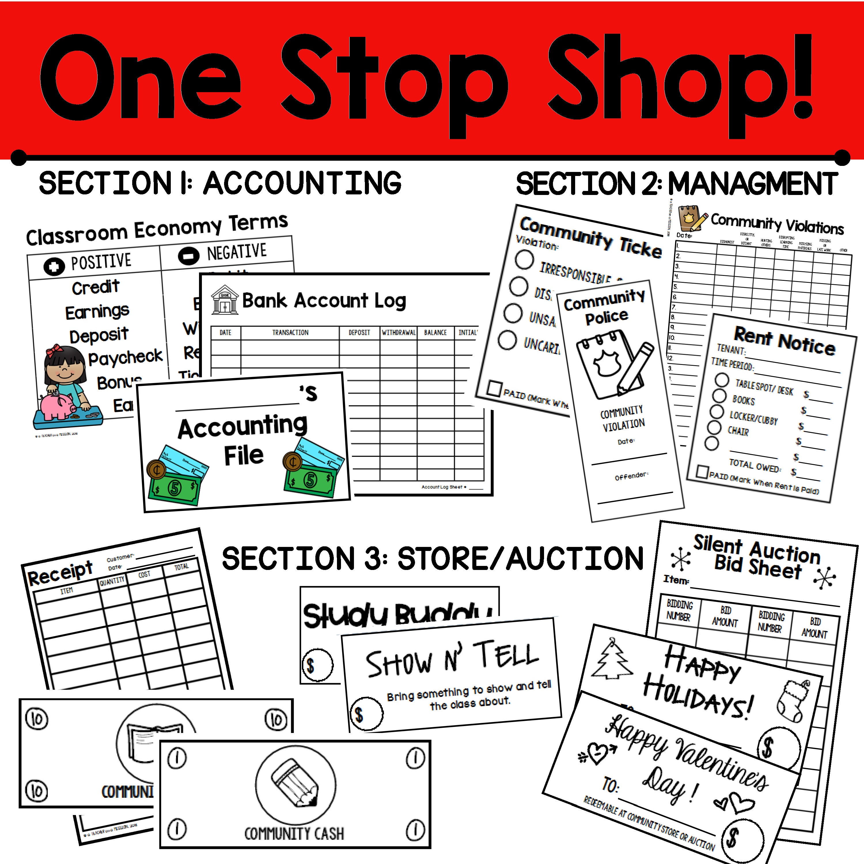 Classroom Economy Super Bundle Printable PDF Customizable an ...