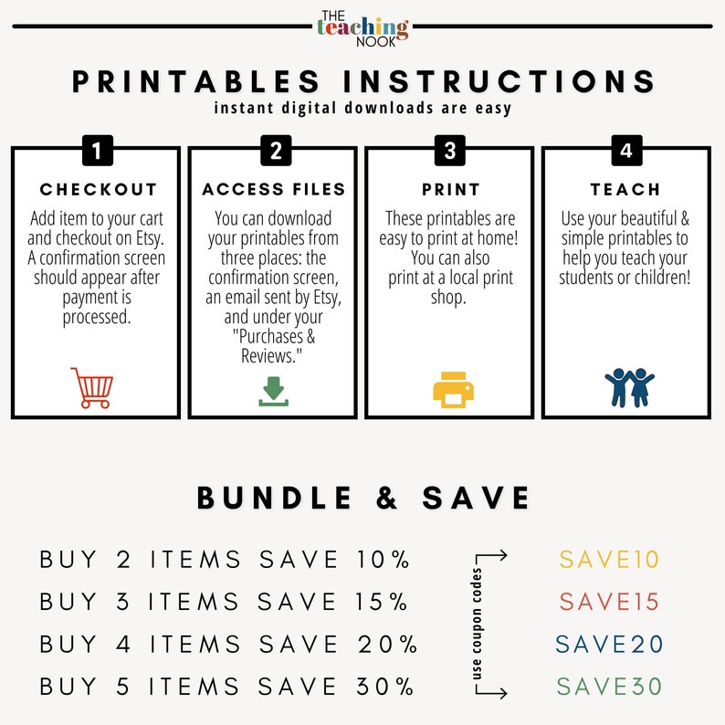 Manuscript Alphabet Photo Flashcards Printable ABC Letter | Etsy