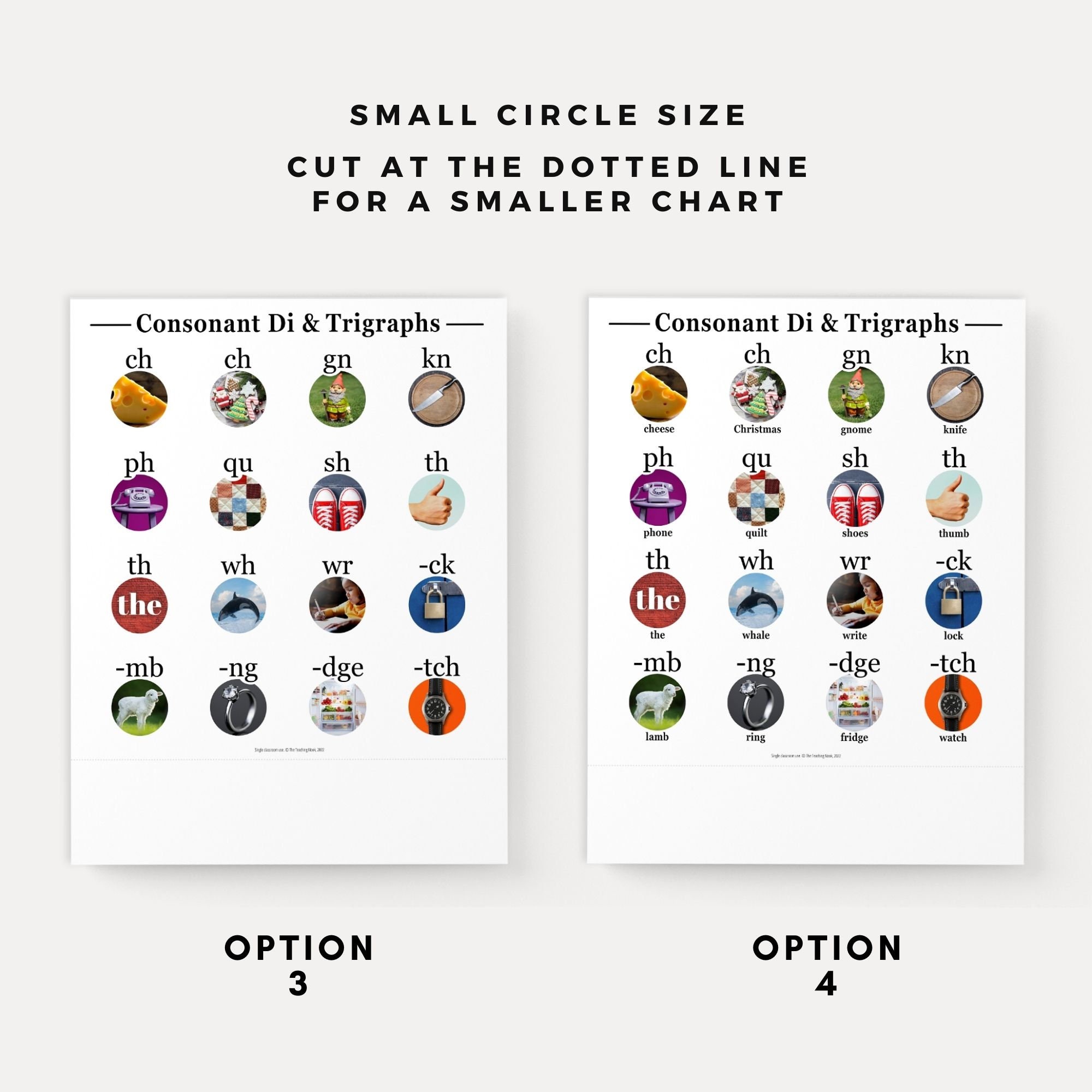 Digraphs Photo Phonics Chart (level 3) | Montessori Chart | Educational ...