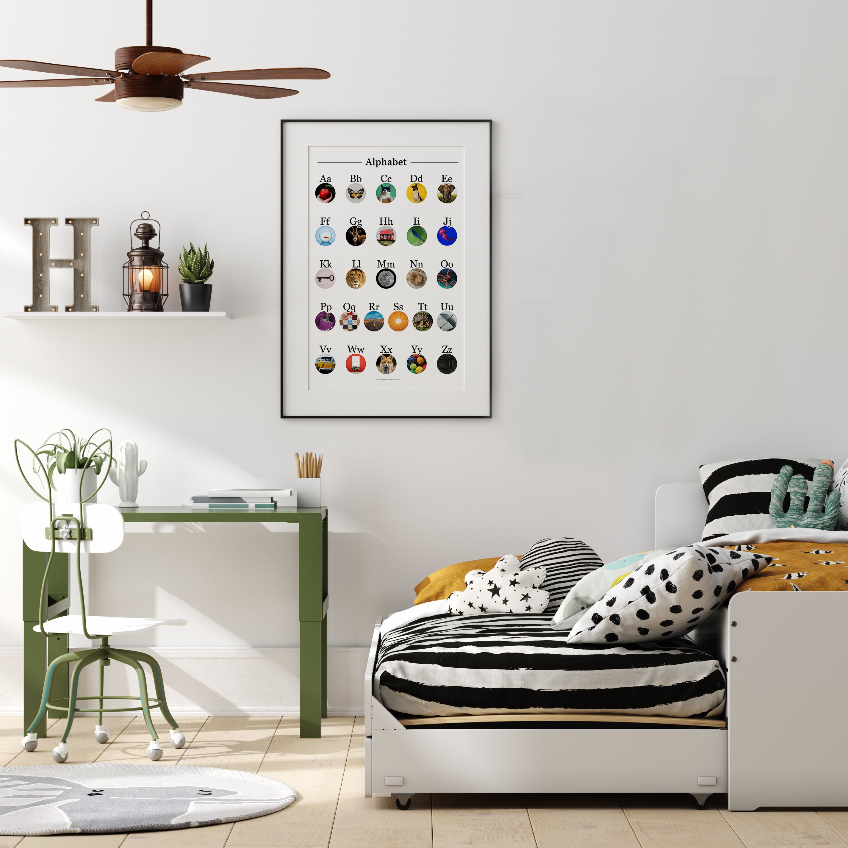 Alphabet Chart Bookface Montessori Phonics Poster Educational Resources ...