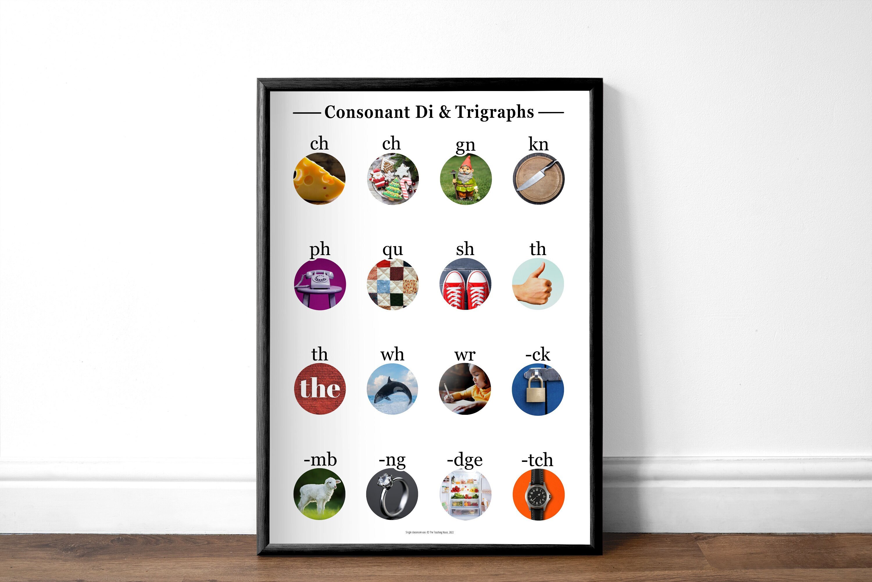 Digraphs Photo Phonics Chart (level 3) | Montessori Chart | Educational ...