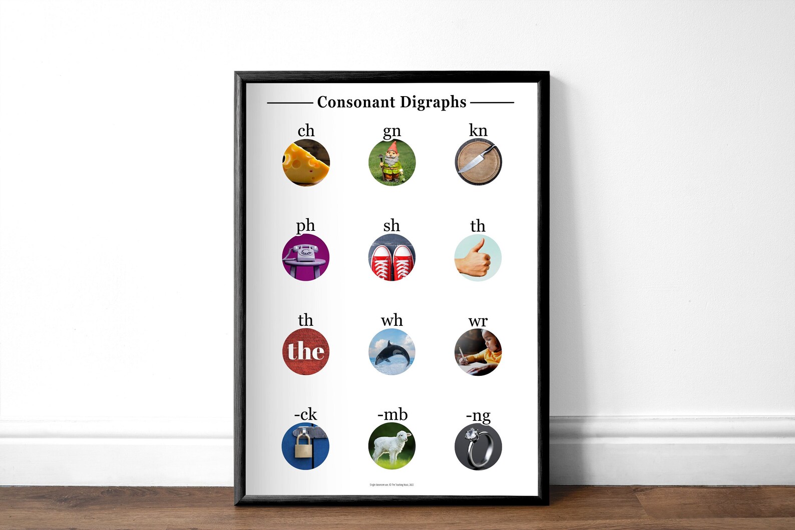 Minimalist Phonics Poster Digraphs level 2 Montessori Chart Educational ...