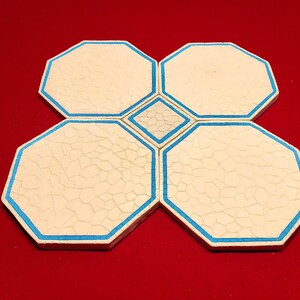 RMS Titanic/olympic Full Size Pool Tile Replica Set of 4 With Center ...