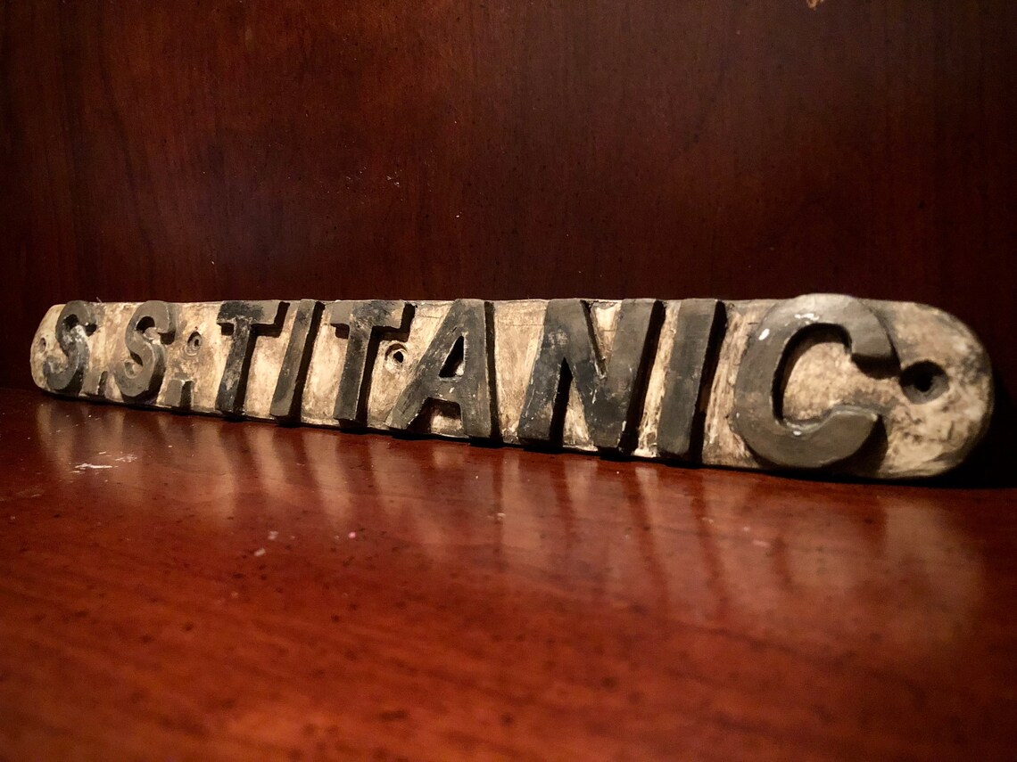 RMS Titanic Lifeboat Nameplate Replica - Etsy