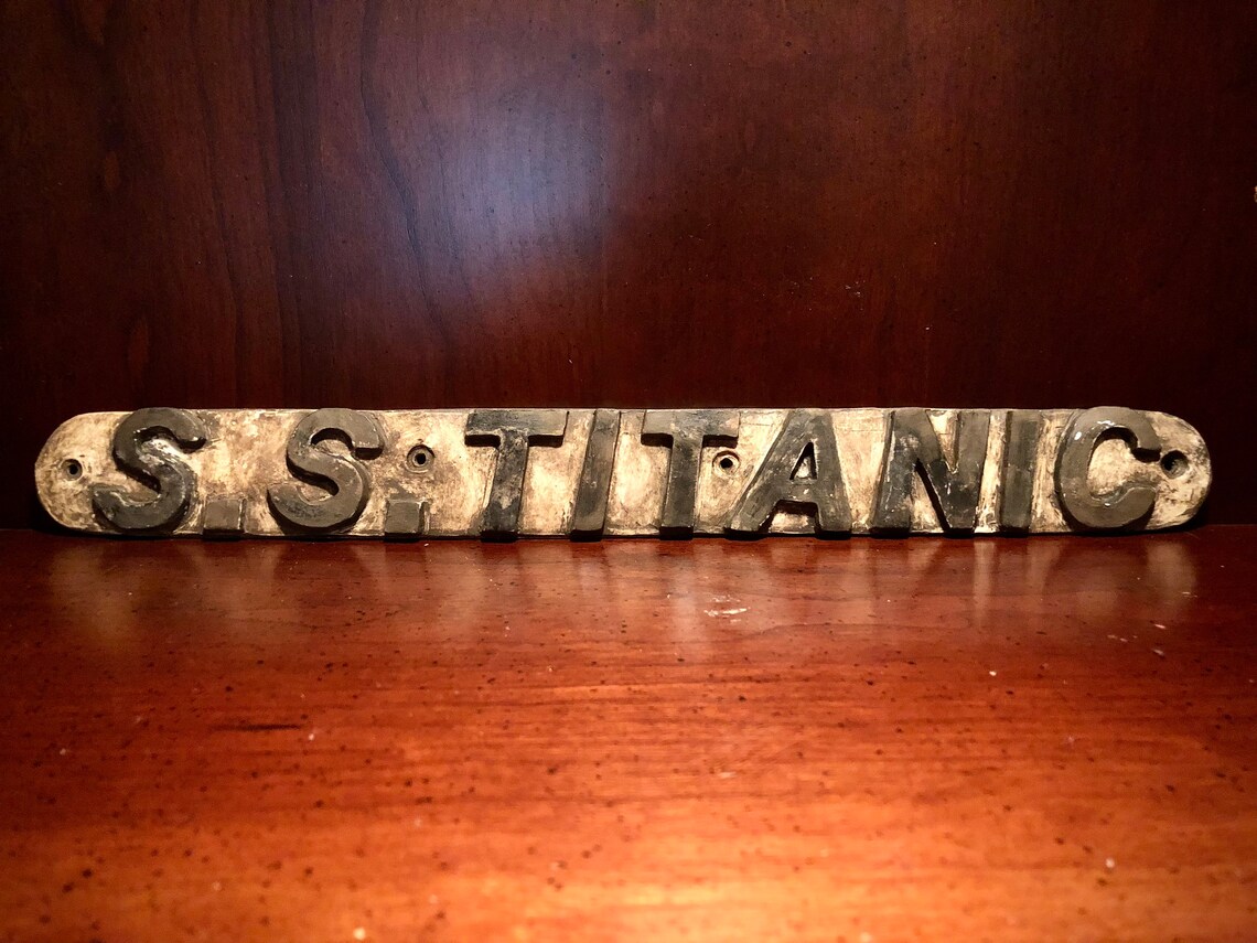 RMS Titanic Lifeboat Nameplate Replica - Etsy