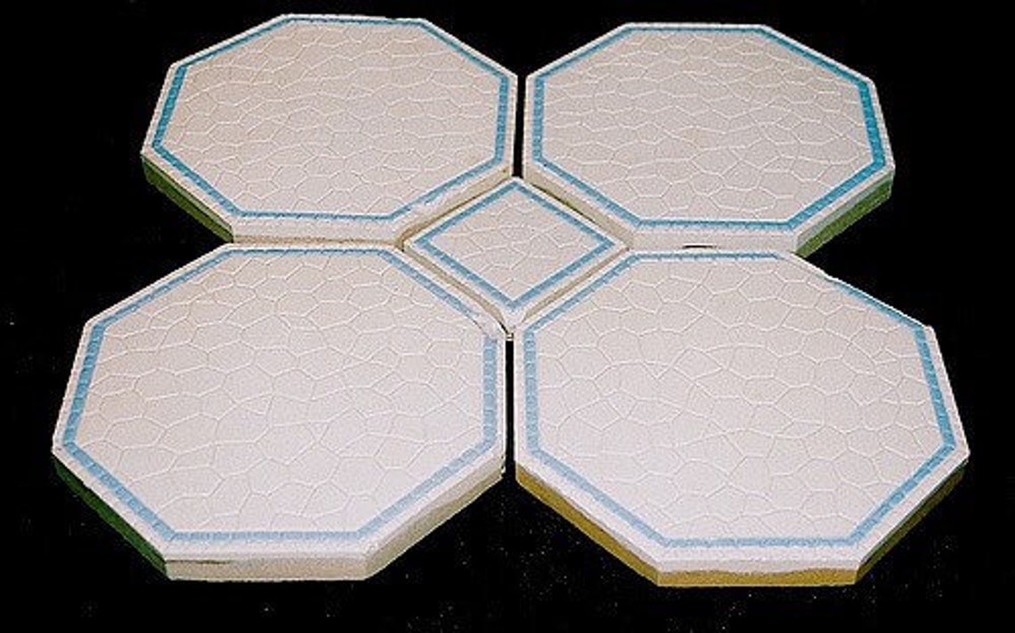 RMS Titanic/olympic Full Size Pool Tile Replica Set of 4 With Center ...