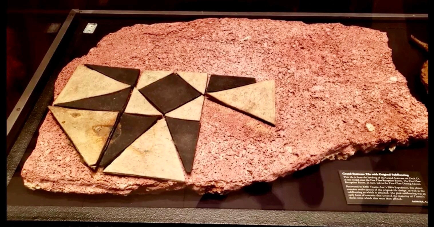 RMS Titanic Grand Staircase Floor Tile Artifact Replica - Etsy