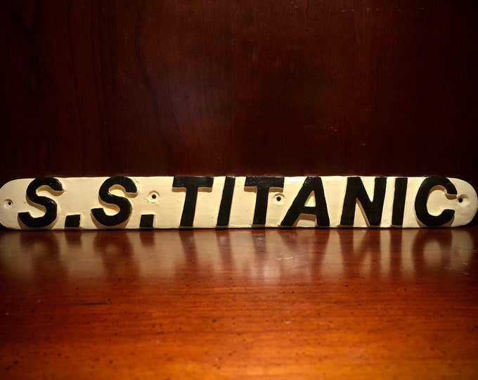RMS Titanic Lifeboat Nameplate Replica - Etsy UK