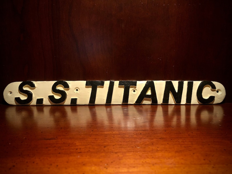 RMS Titanic Lifeboat Nameplate Replica - Etsy UK