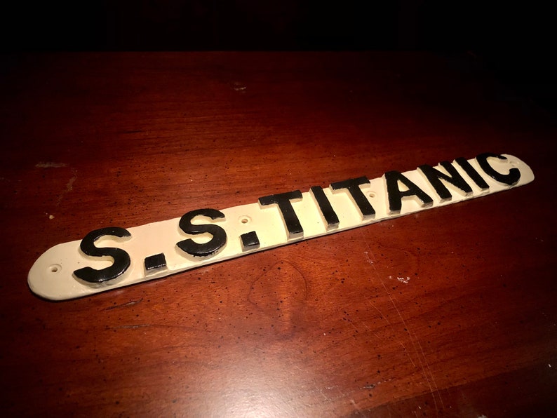 RMS Titanic Lifeboat Nameplate Replica - Etsy
