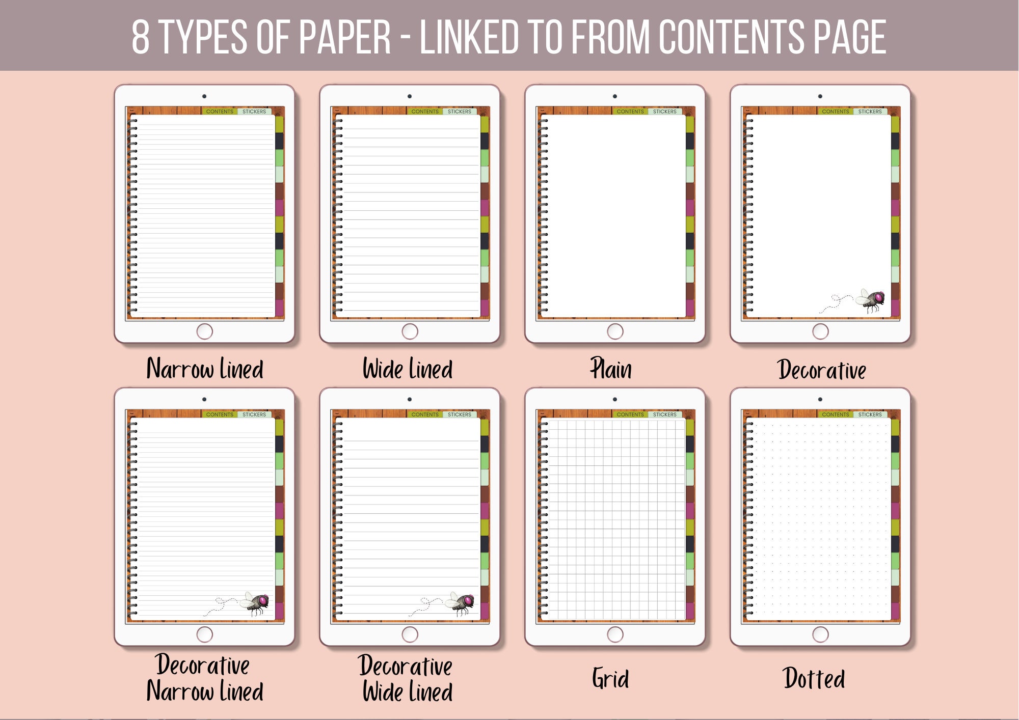 Zombie DIGITAL NOTEBOOK Goodnotes Digital Diary Journal - Etsy