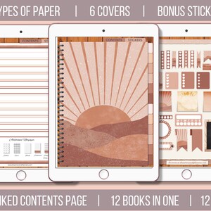 BOHO DIGITAL NOTEBOOK Goodnotes Digital Diary Journal - Etsy