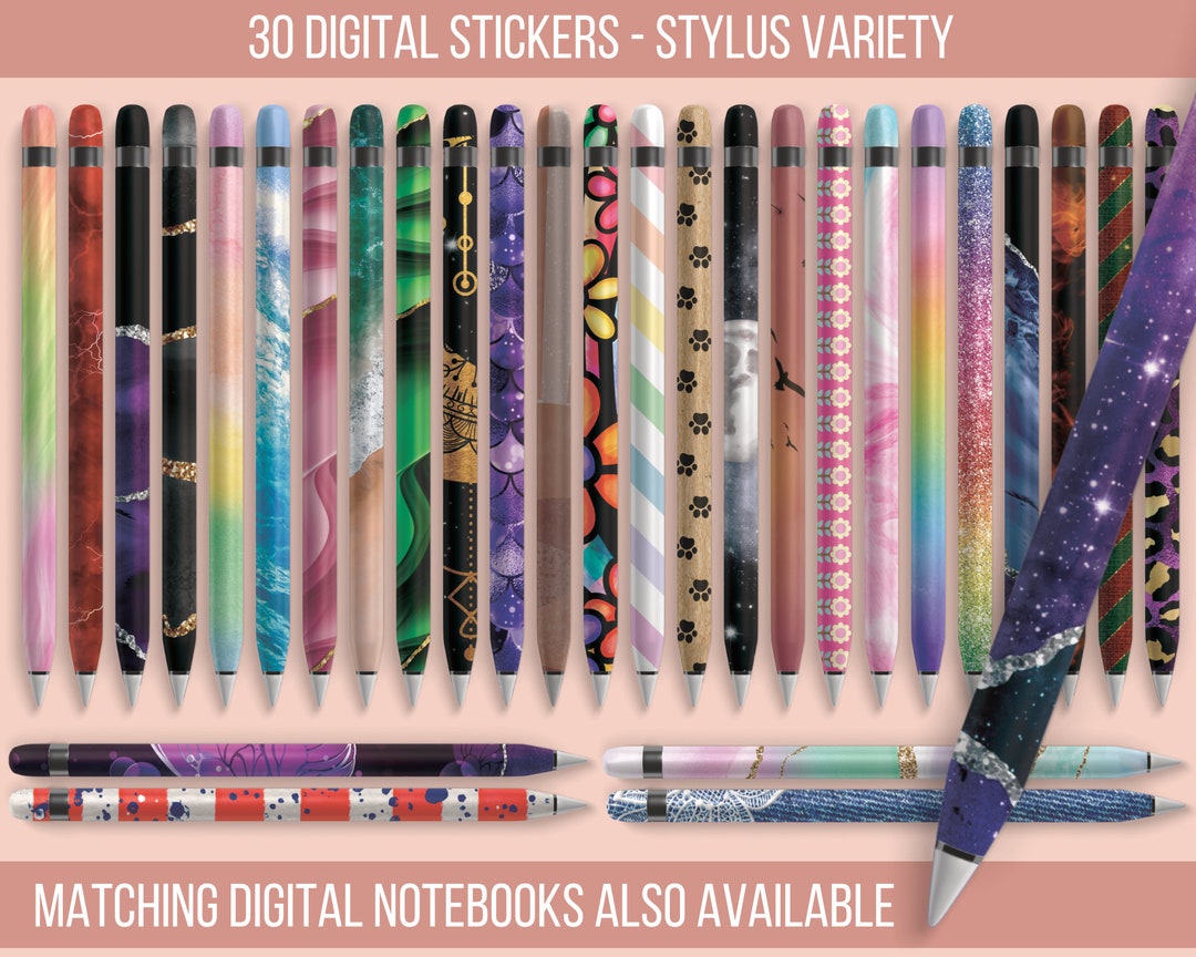 30 Stylus Digital Stickers Digital Planner Stickers Kit - Etsy