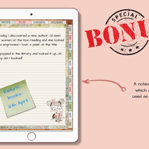 READING JOURNAL Digital Goodnotes, Digital Book Planner, Digital Tabs ...