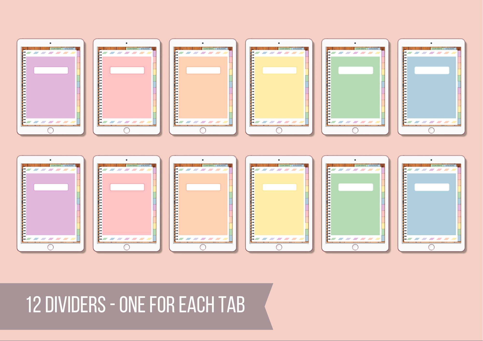 Rainbow DIGITAL NOTEBOOK goodnotes digital diary journal | Etsy