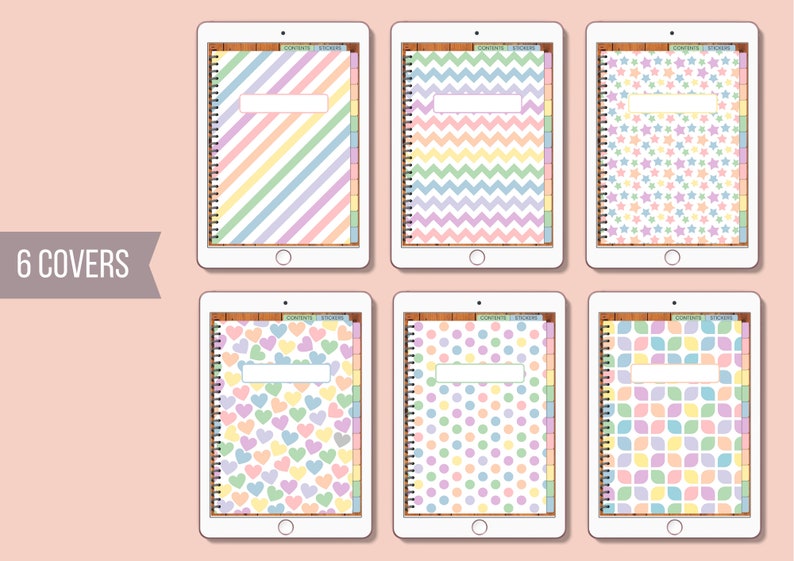 Rainbow DIGITAL NOTEBOOK goodnotes digital diary journal | Etsy