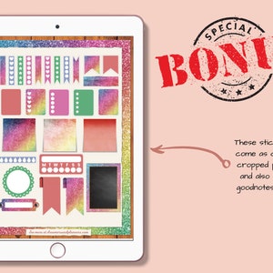 Rainbow Glitter DIGITAL NOTEBOOK Goodnotes Digital Journal - Etsy UK