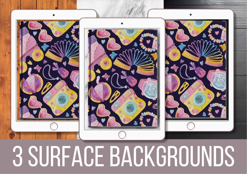 12 RETRO 90S Digital Notebook Covers Goodnotes Digital - Etsy