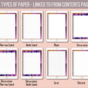 Purple MERMAID Print DIGITAL NOTEBOOK Goodnotes, Digital Diary Journal ...