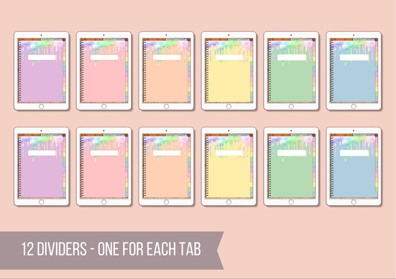 Rainbow DIGITAL NOTEBOOK Goodnotes Digital Diary Journal | Etsy UK