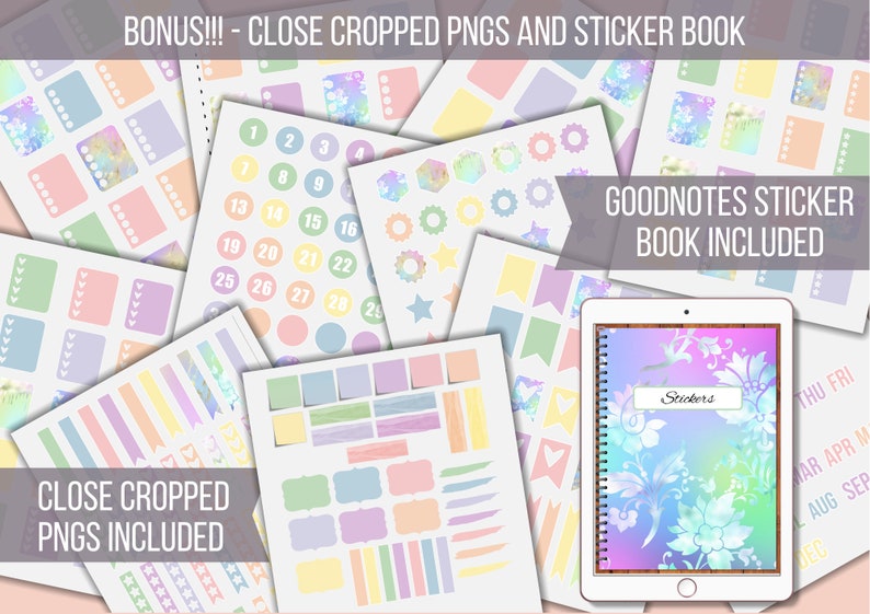 Rainbow DIGITAL NOTEBOOK Goodnotes Digital Diary Journal | Etsy UK