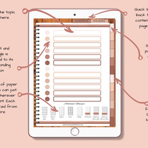 BOHO DIGITAL NOTEBOOK Goodnotes Digital Diary Journal - Etsy