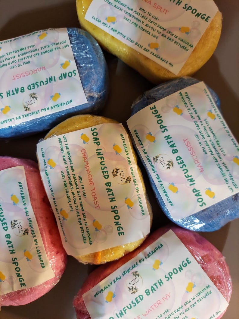 Infused Soap Sponge - Etsy