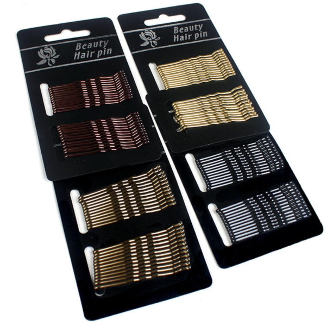 Kirby Hair Grips Clips Bobby Waved Pins Slides Black Brown Gold Blonde Colours - Etsy UK