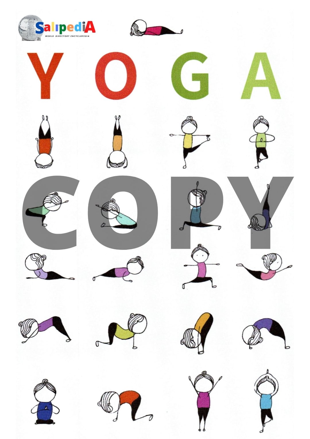 Yoga Chart Digital Download Wall Poster Ideal Gift Present - Etsy