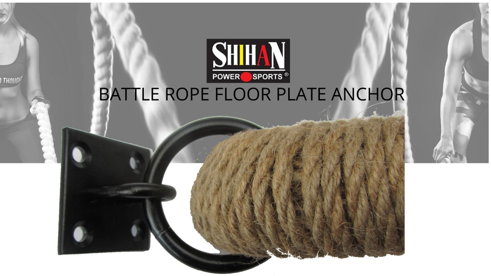 Shihan Power Sports Portable Battle Rope Strap Anchor Gym Fitness ...