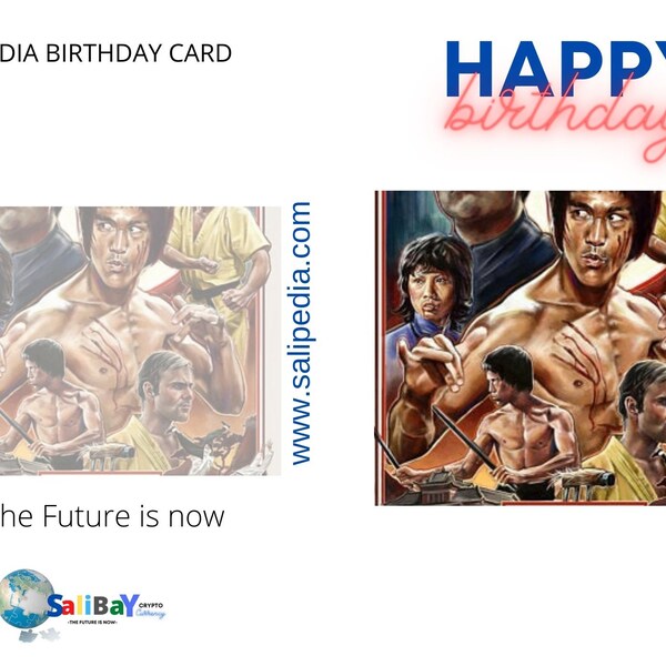 Bruce Lee Card - Etsy