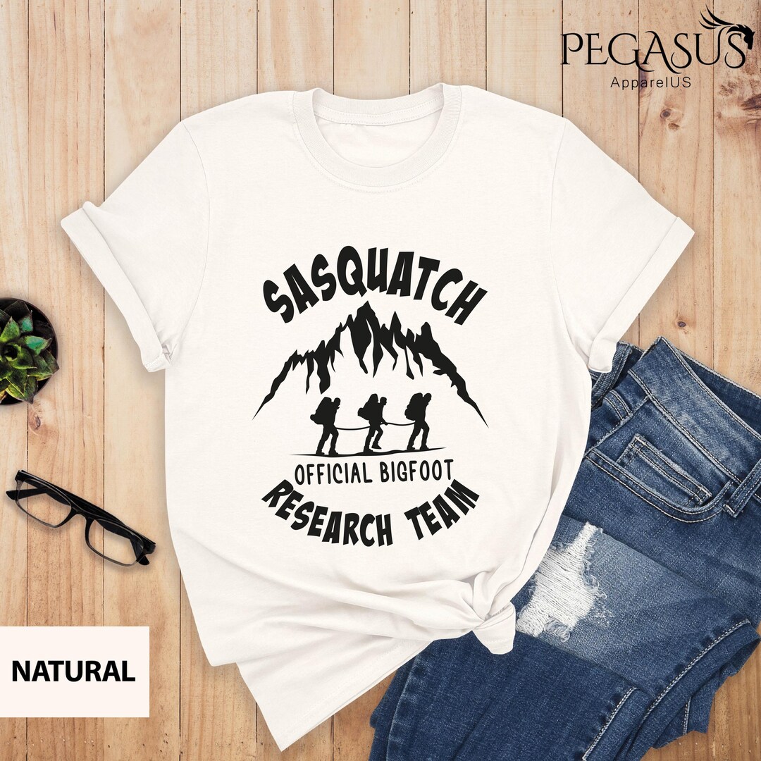 Sasquatch Research Team Official Bigfoot Shirt, Funny Bigfoot Hunter ...