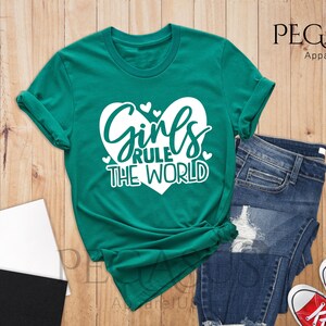 Girls Rule the World Shirt, Feminist Tee, Girls Power Shirt, Feminism ...
