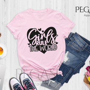 Girls Rule the World Shirt, Feminist Tee, Girls Power Shirt, Feminism ...