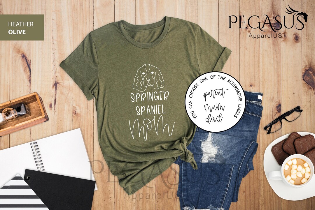 Springer Spaniel Mom Shirt, Dog Owner T-shirt, Dog Lover Shirt, Dog Mom ...