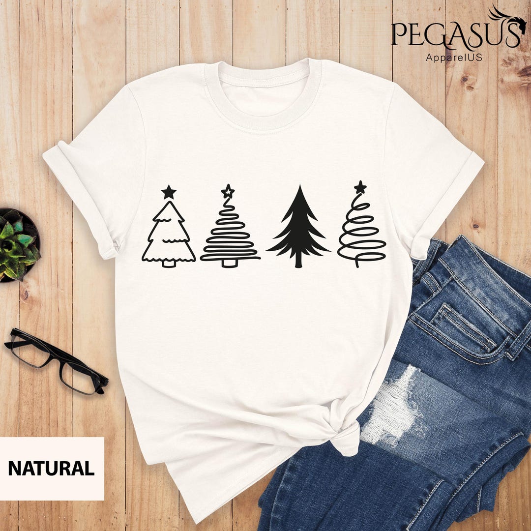 Christmas Trees Shirt, Pine Trees, Nature Lover Gift, Shirts for ...