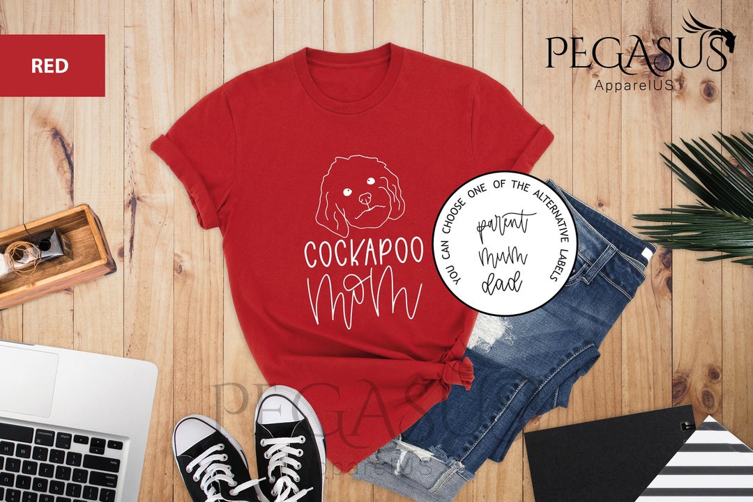 Cockapoo Mom T-shirt, Cockapoo Mum, Cute Dog Mama Shirt, Funny Animal ...