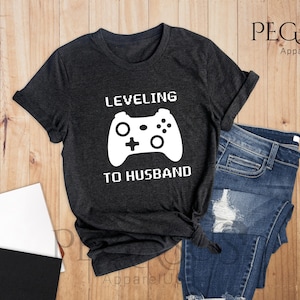 Leveling to Husband - Respawning as Groomsman Shirt, Gamer Groom ...